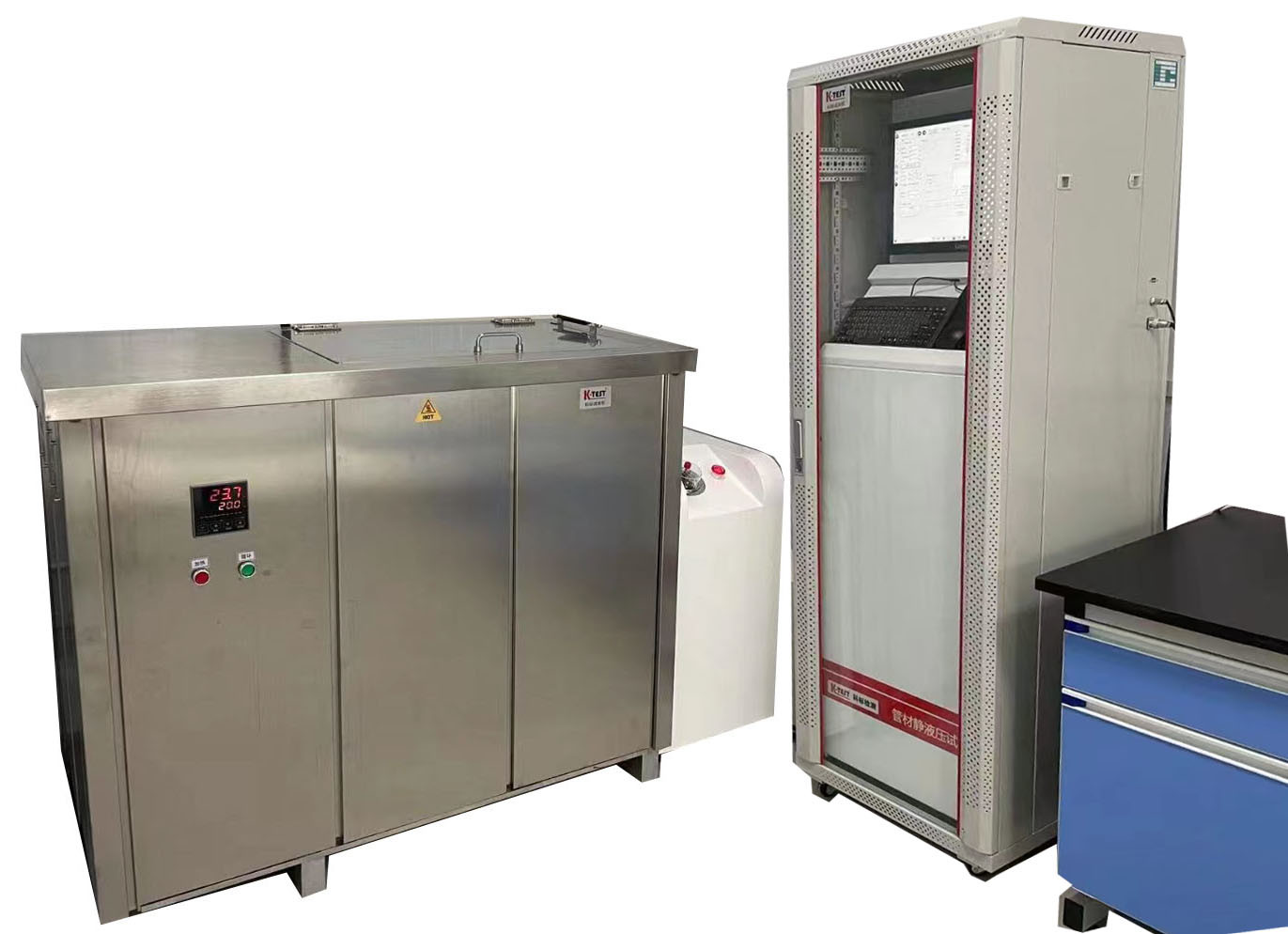 Plc / Pc Control Usb Hydrostatic Pressure Testing Machine For Plastic Pipe