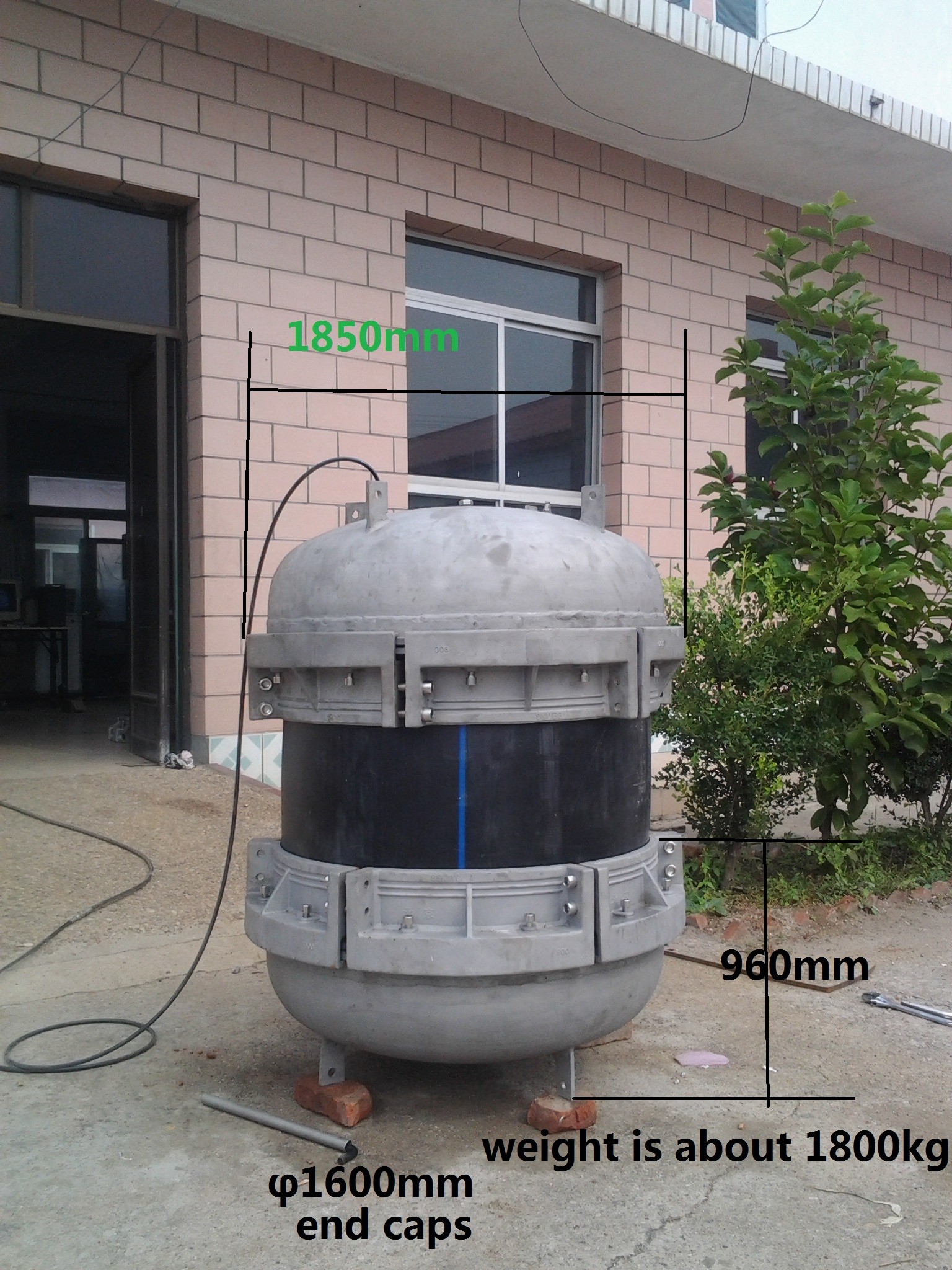 Plug Type 800mm Plastic Pipe End Caps Triple Caps Structure ISO9001 ...